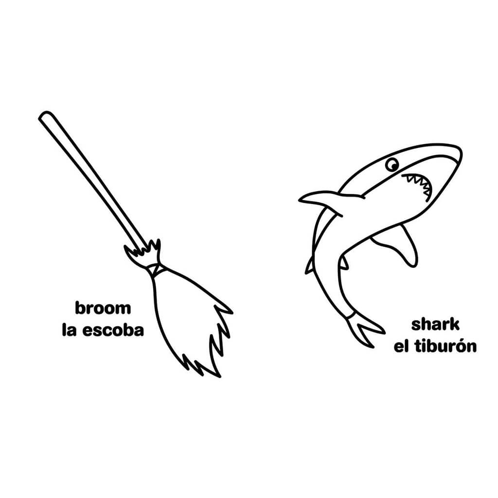 My First Big Book of Bilingual Coloring Spanish – NINI and LOLI