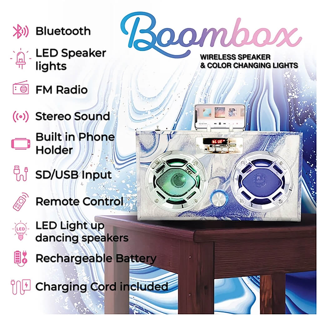 Swirl Wireless Boombox and FM Radio – NINI and LOLI