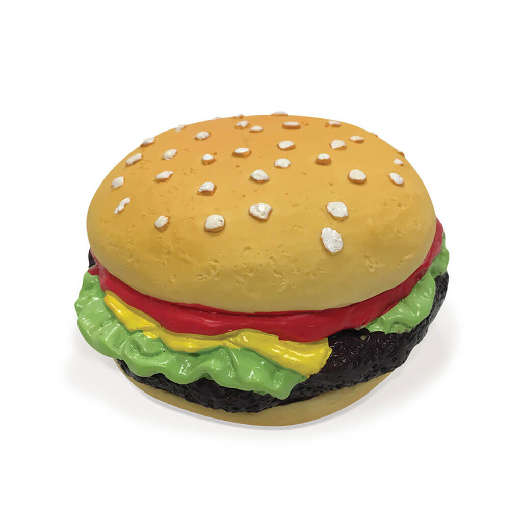 Dog Fast Food Chew Latex Toy Hamburger | FouFit | NINI and LOLI