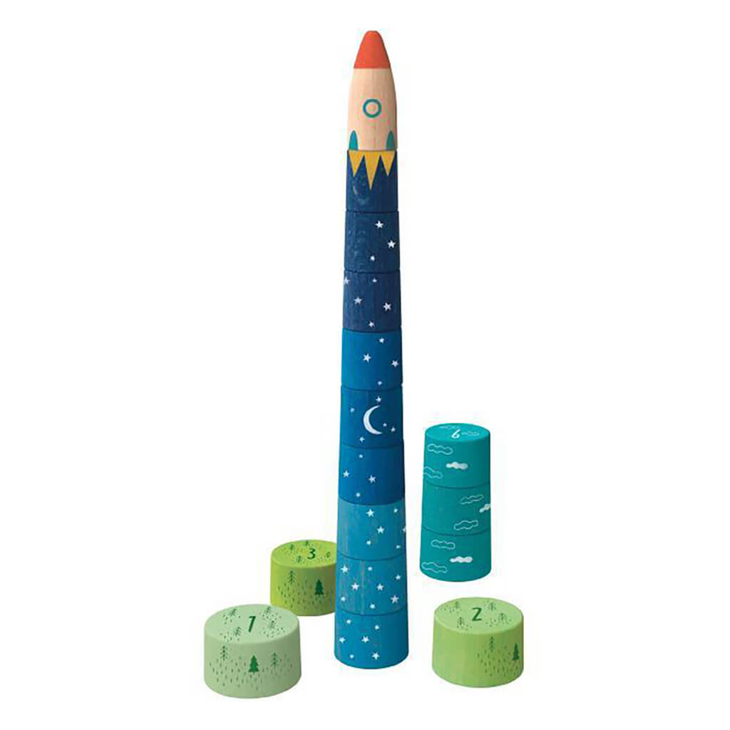 Wooden Stacking Game Up to the Stars 16 pieces | Londji | NINI and LOLI