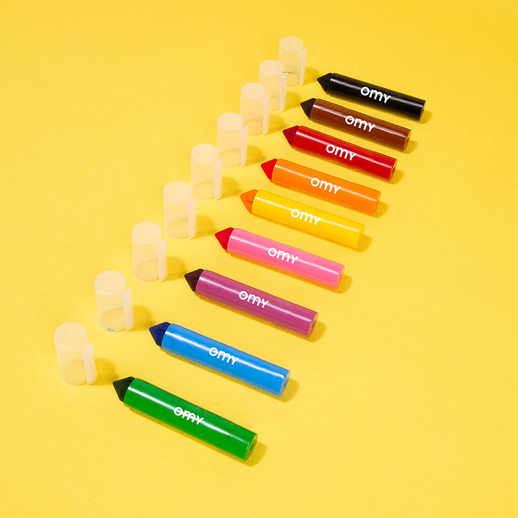 Omy Design 9 Piece Jumbo Markers | Coloring Books | NINI and LOLI