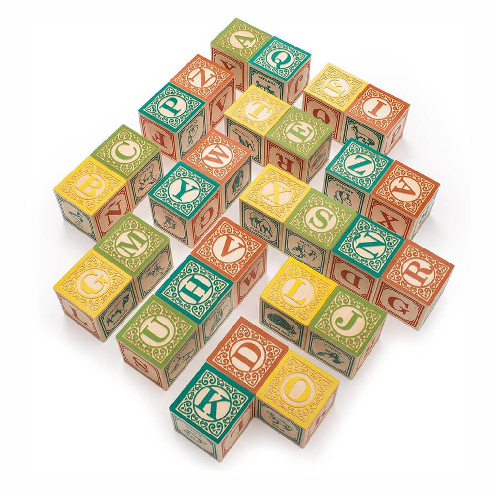 ABC Blocks Spanish | Uncle Goose | NINI and LOLI