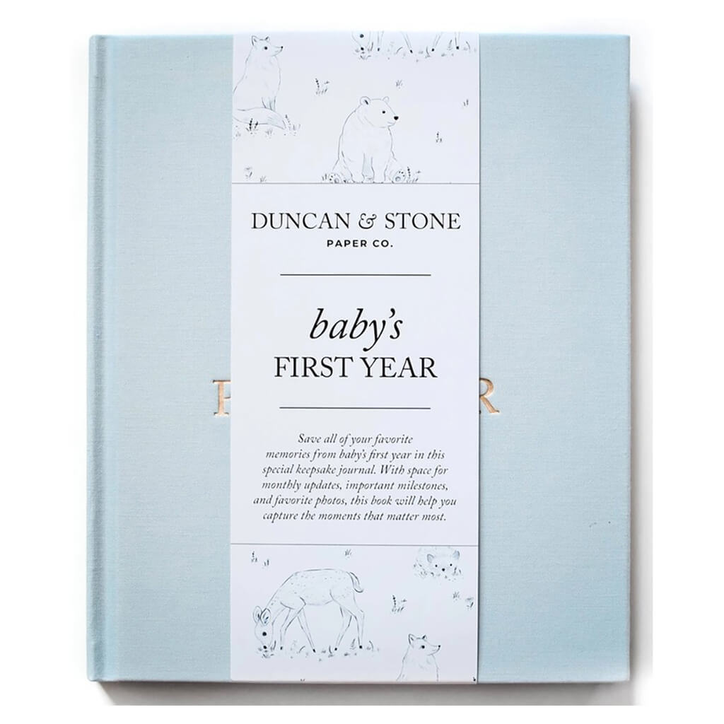 Baby's First Year Memory Book Sky Blue – NINI and LOLI