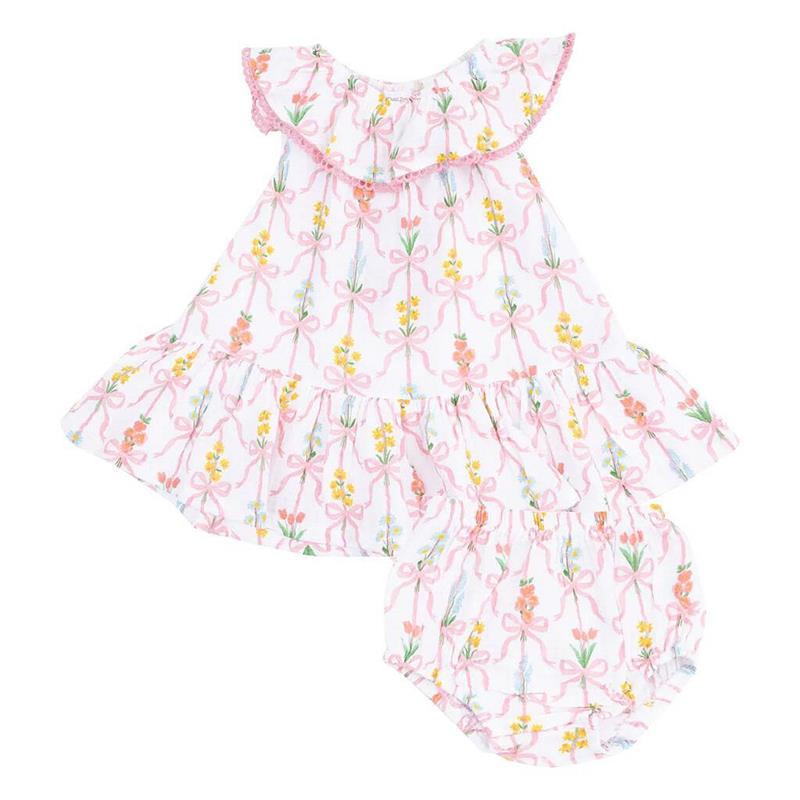 Dress with Bloomer Ribbon Bouquets – NINI and LOLI