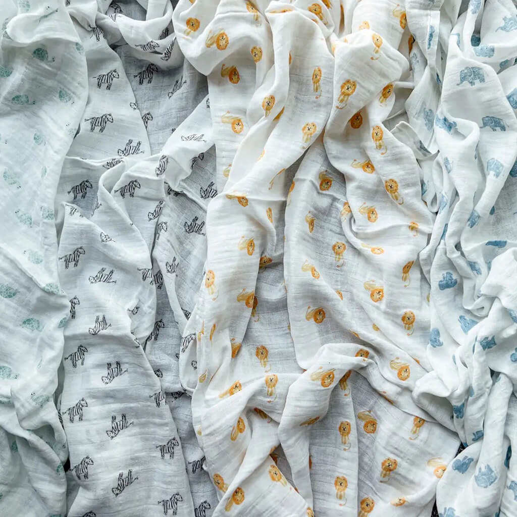 Classic Swaddle 4 Pack Animal – NINI and LOLI