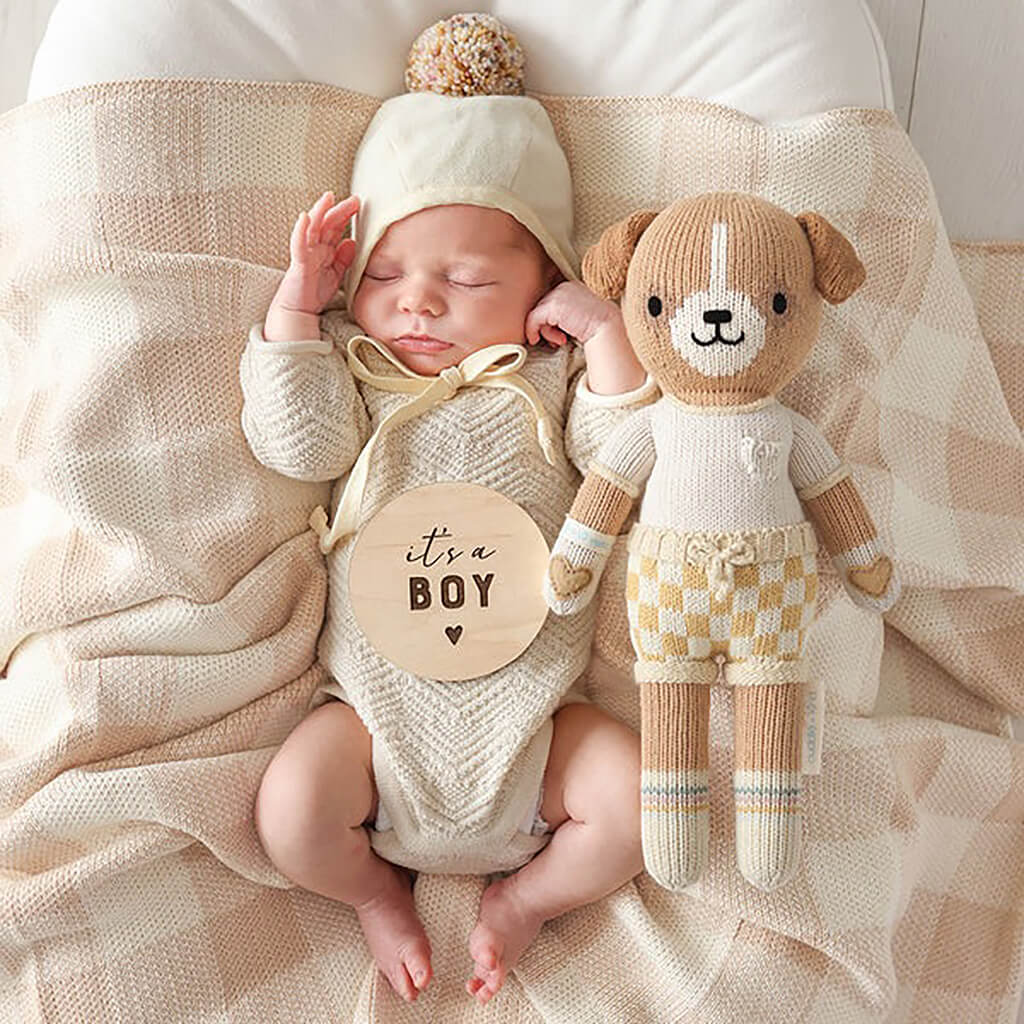 Hand Knit Doll George The Dog – NINI and LOLI