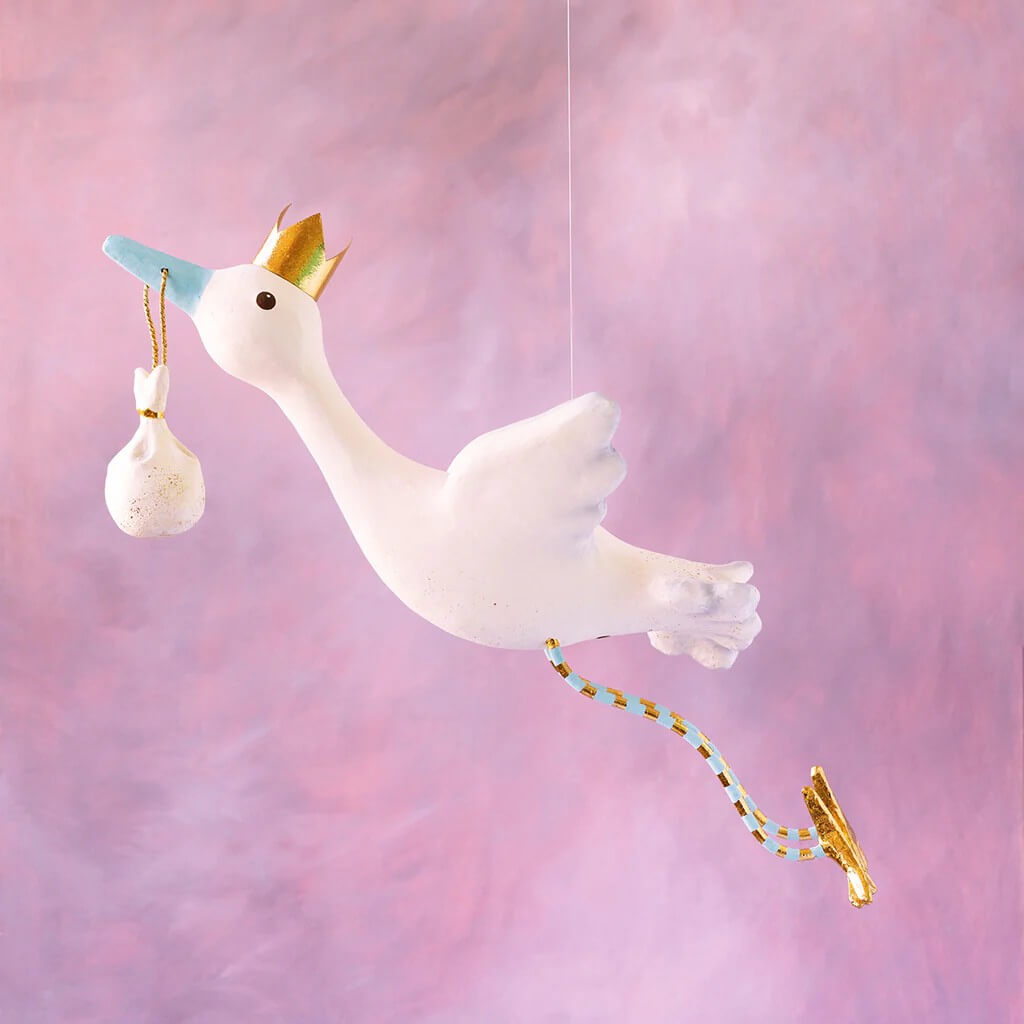 Flying Stork Display Blue Fiberglass – NINI and LOLI