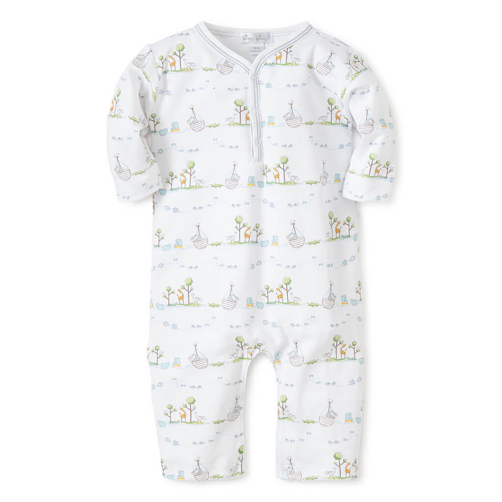 Kissy Kissy Print Playsuit Noah's Blue | Baby Playsuits | NINI and LOLI
