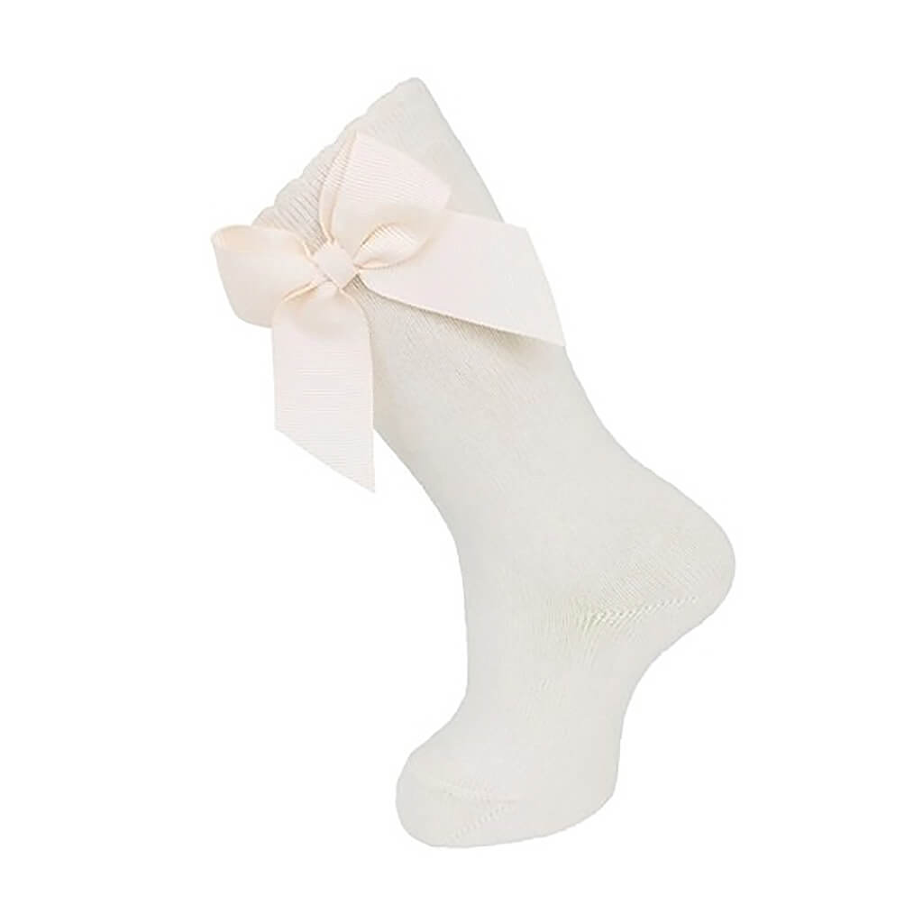 CMG Knee Socks with Gross Grain Side Bow – NINI and LOLI