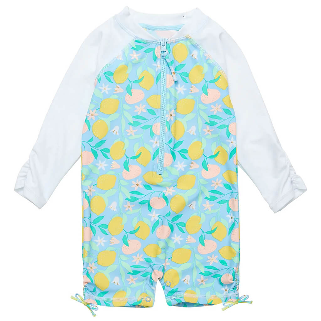 Long Sleeve Sunsuit Lemon Drops – NINI and LOLI