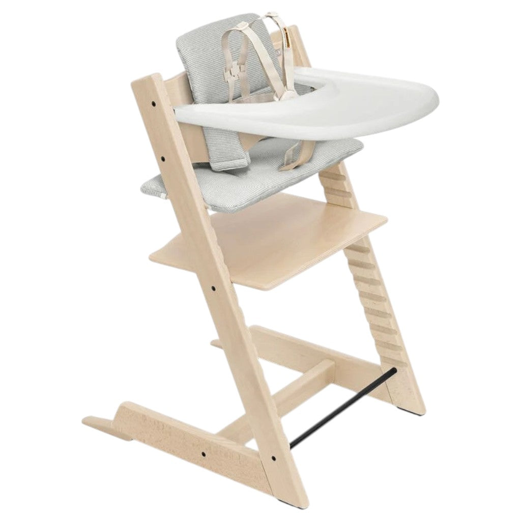 Tripp Trapp Complete Chair Natural Nordic Grey Cushion with Tray – NINI ...