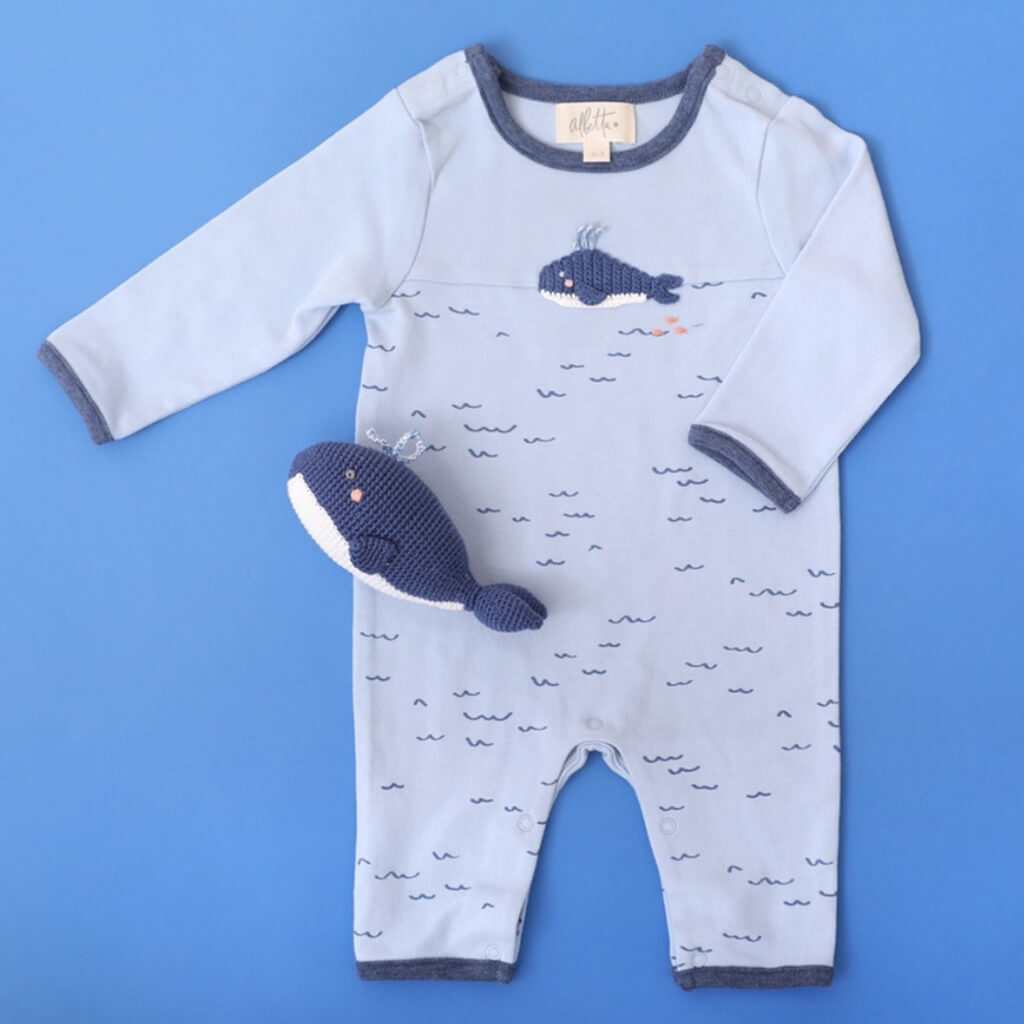 Albetta Crochet Baby Romper Wilbert Whale – NINI and LOLI