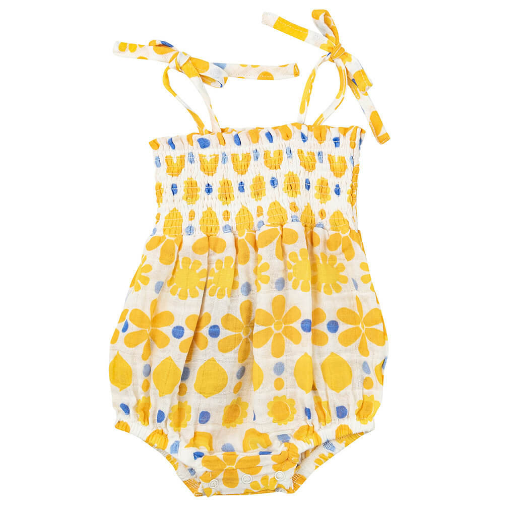 Angel Dear Smocked Bubble Sunny Lemon – NINI and LOLI