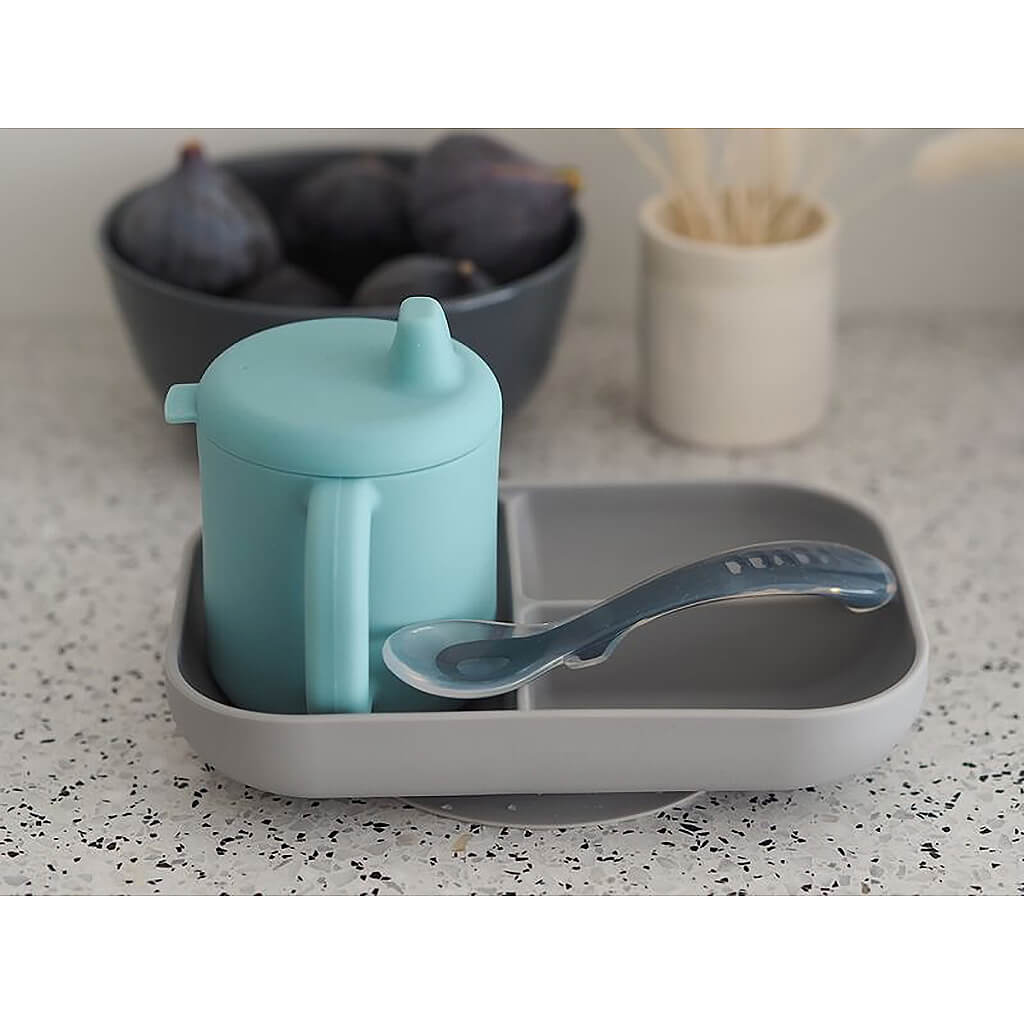 Beaba Sips & Bites 3-Piece Silicone Feeding Set - NINI and LOLI