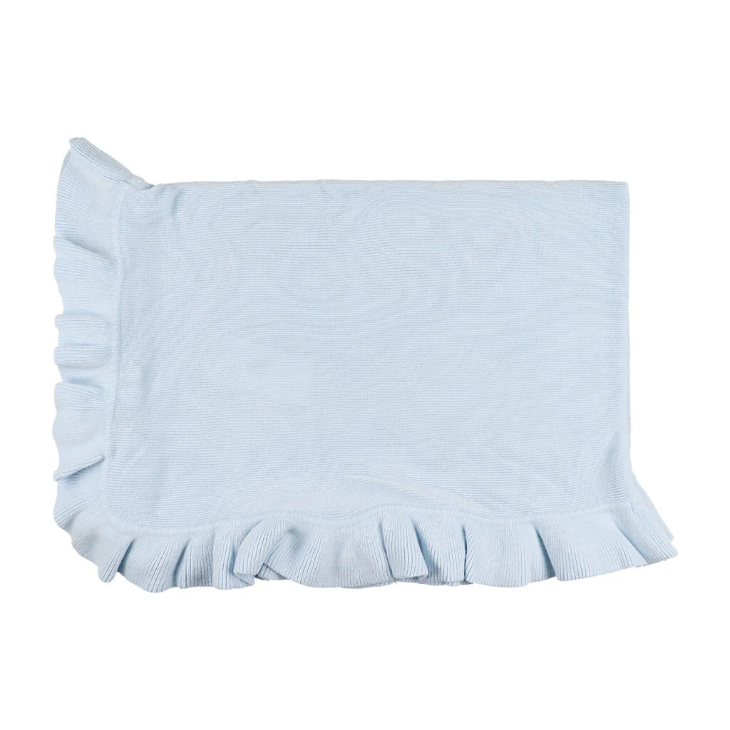 Jersey Knit Ruffle Blue – NINI and LOLI