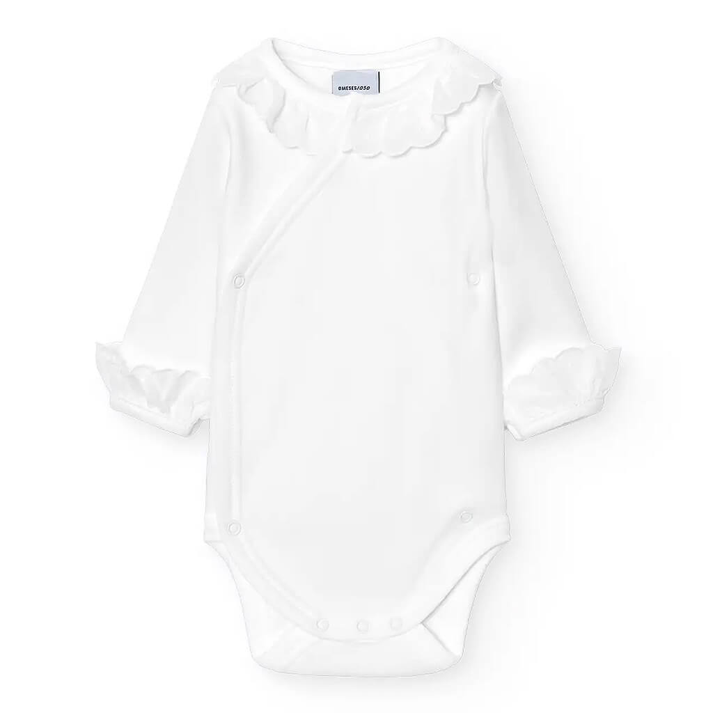 Baby Bodysuit Batista Cross Neck White – NINI and LOLI