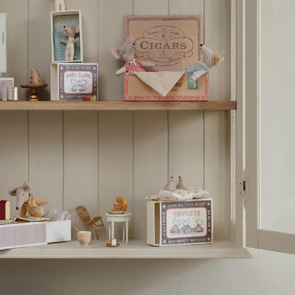 Baby Mice Triplets in Matchbox – NINI and LOLI