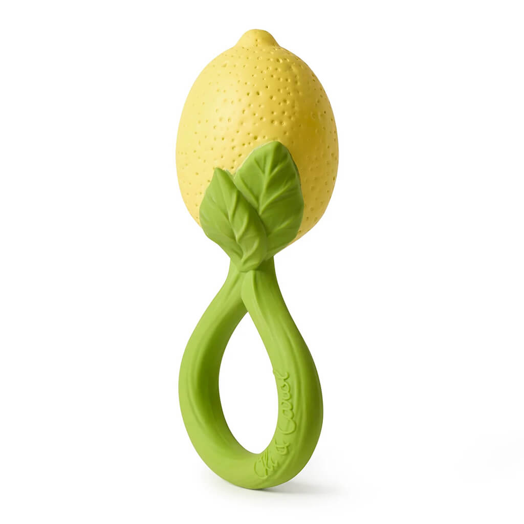 Natural Rubber Rattle Lemon - NINI and LOLI