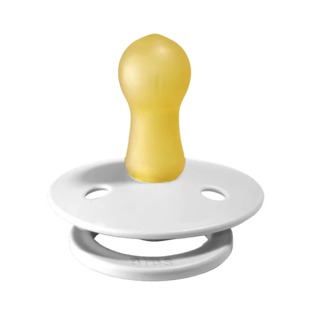 Bibs Natural Rubber Pacifier 2 Pack Black/White | NINI and LOLI