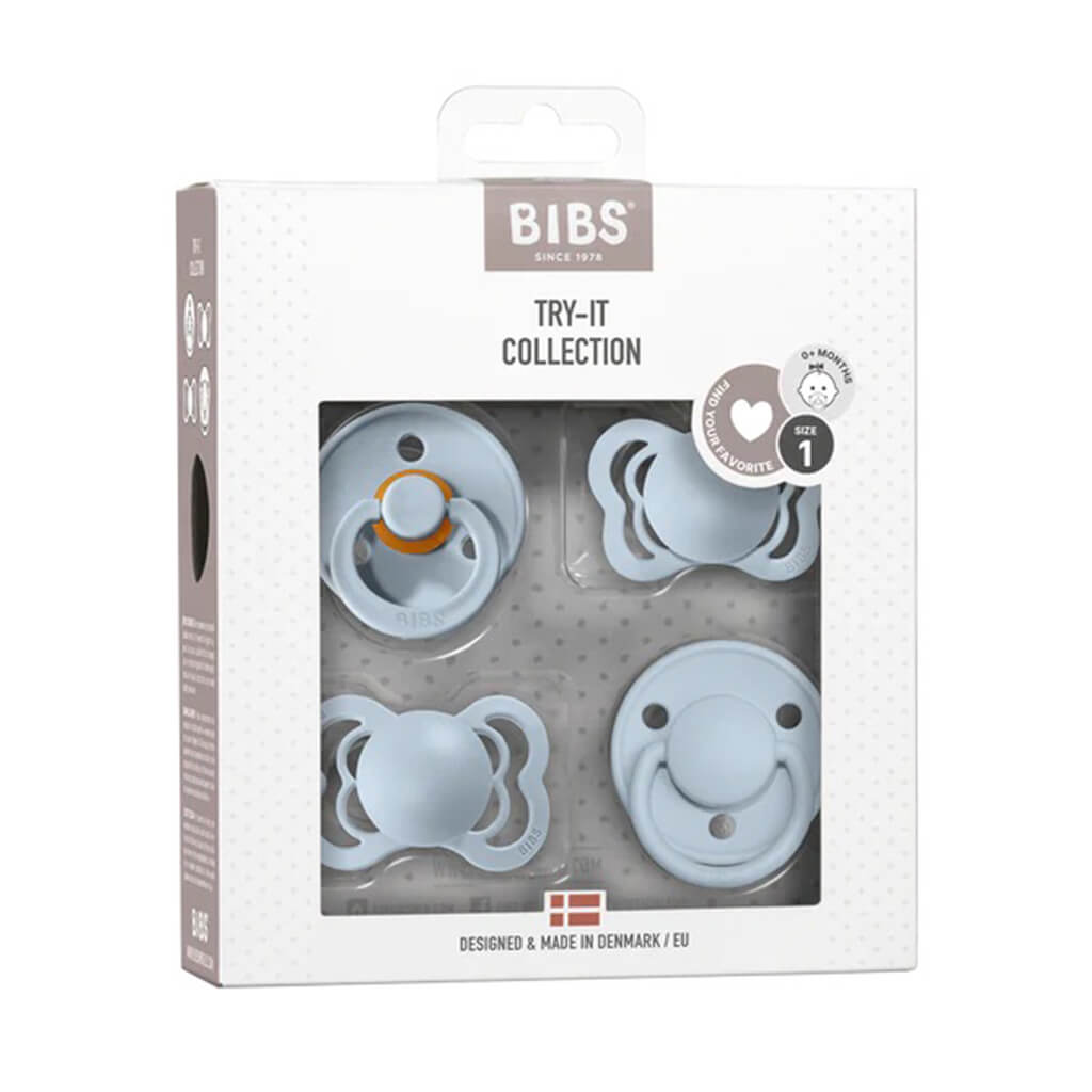 Bibs Try-It Collection 4 Pack Pacifier | Baby Pacifier | NINI and LOLI