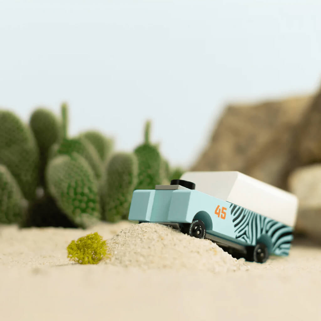 Candylab Mini Drifter Zebra Toy Car | Wooden Cars | NINI and LOLI