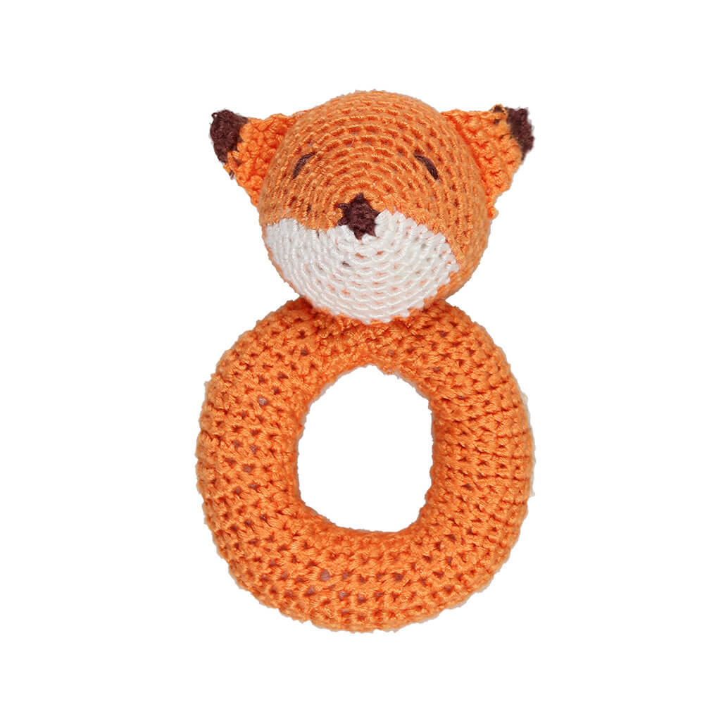 Crochet Ring Rattle Fox | Cheengoo | NINI and LOLI