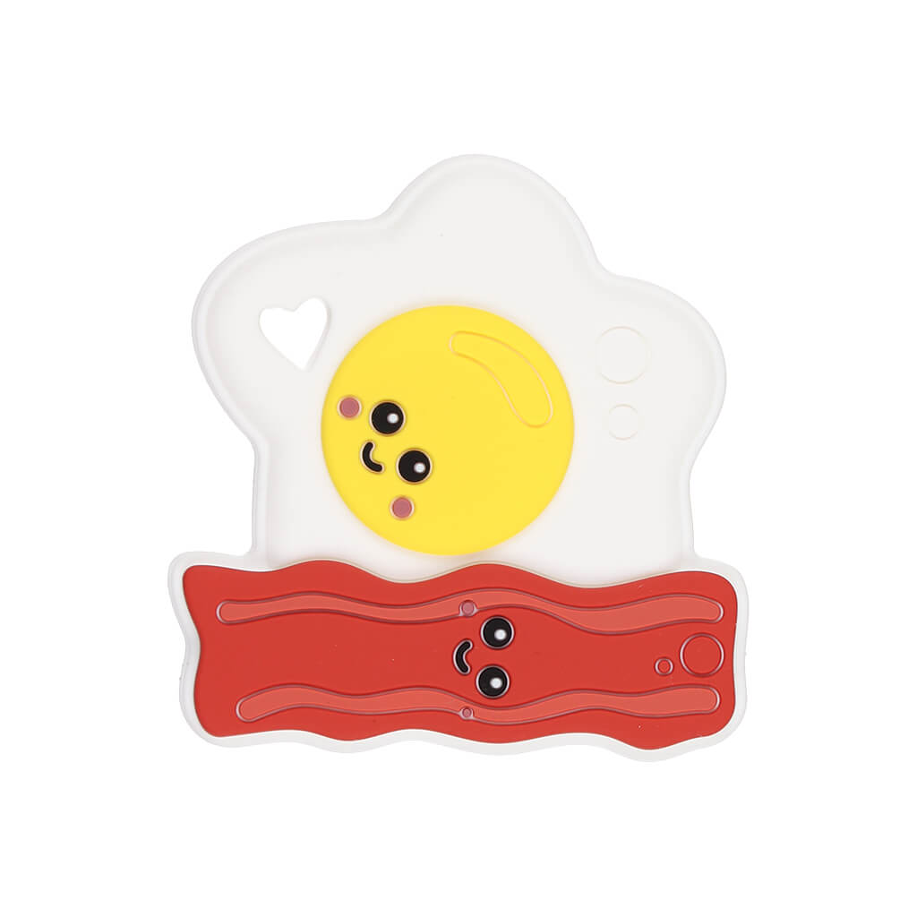Cucu Silicone Teether Eggs & Bacon | Baby Teethers | NINI and LOLI