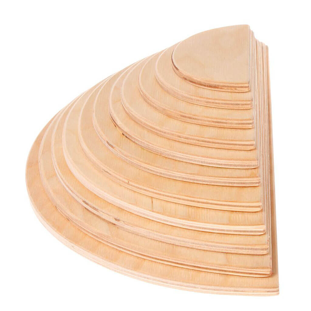 Authentic Large Semi circles Building Set Natural | Grimm's | NINI and LOLI