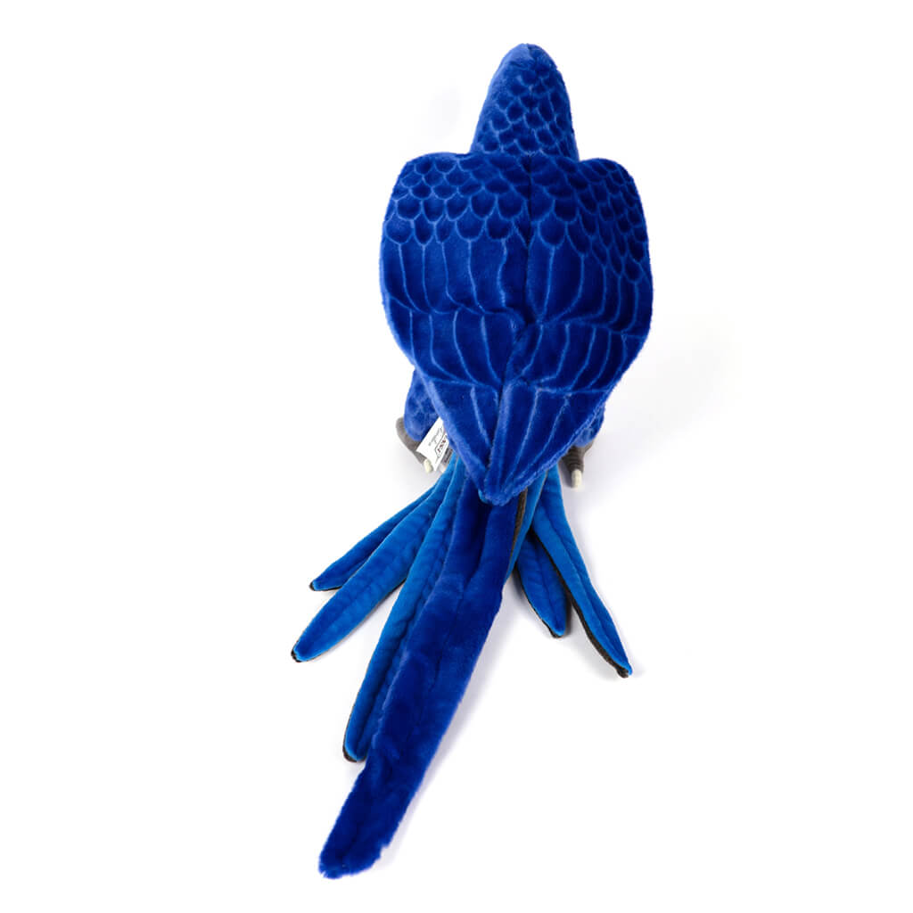 Realistic Plush Animal Hyacinth Blue Macaw | Hansa | NINI and LOLI