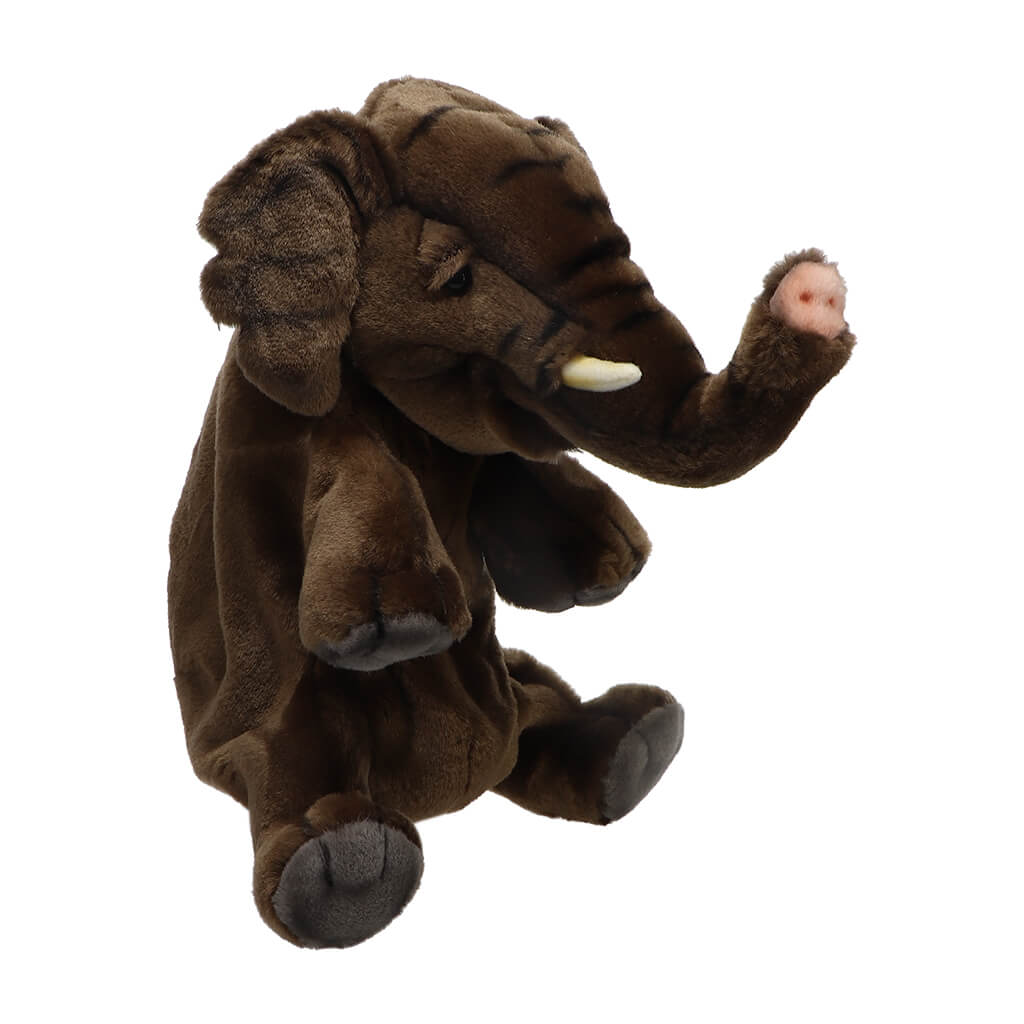 Realistic Plush Puppet Elephant | Hansa Creation | NINI and LOLI