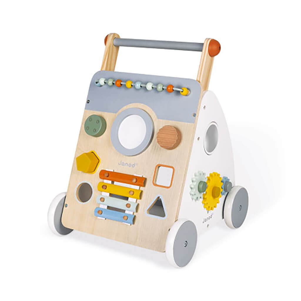 Janod Sweet Cocoon Wooden Multi Activity Walker Toy | NINI and LOLI