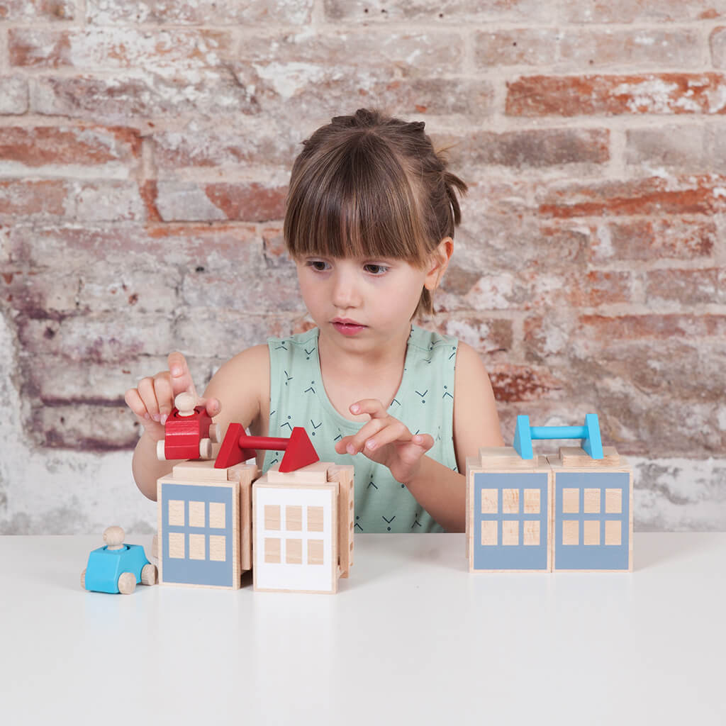 Lubu Town Summerville Maxi Stacking Toy | Lubulona | NINI and LOLI