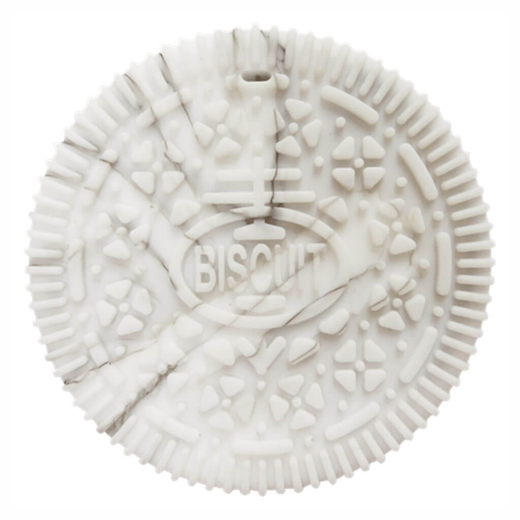 Silicone Teether Cookie White Marble | Nilo Baby | NINI and LOLI