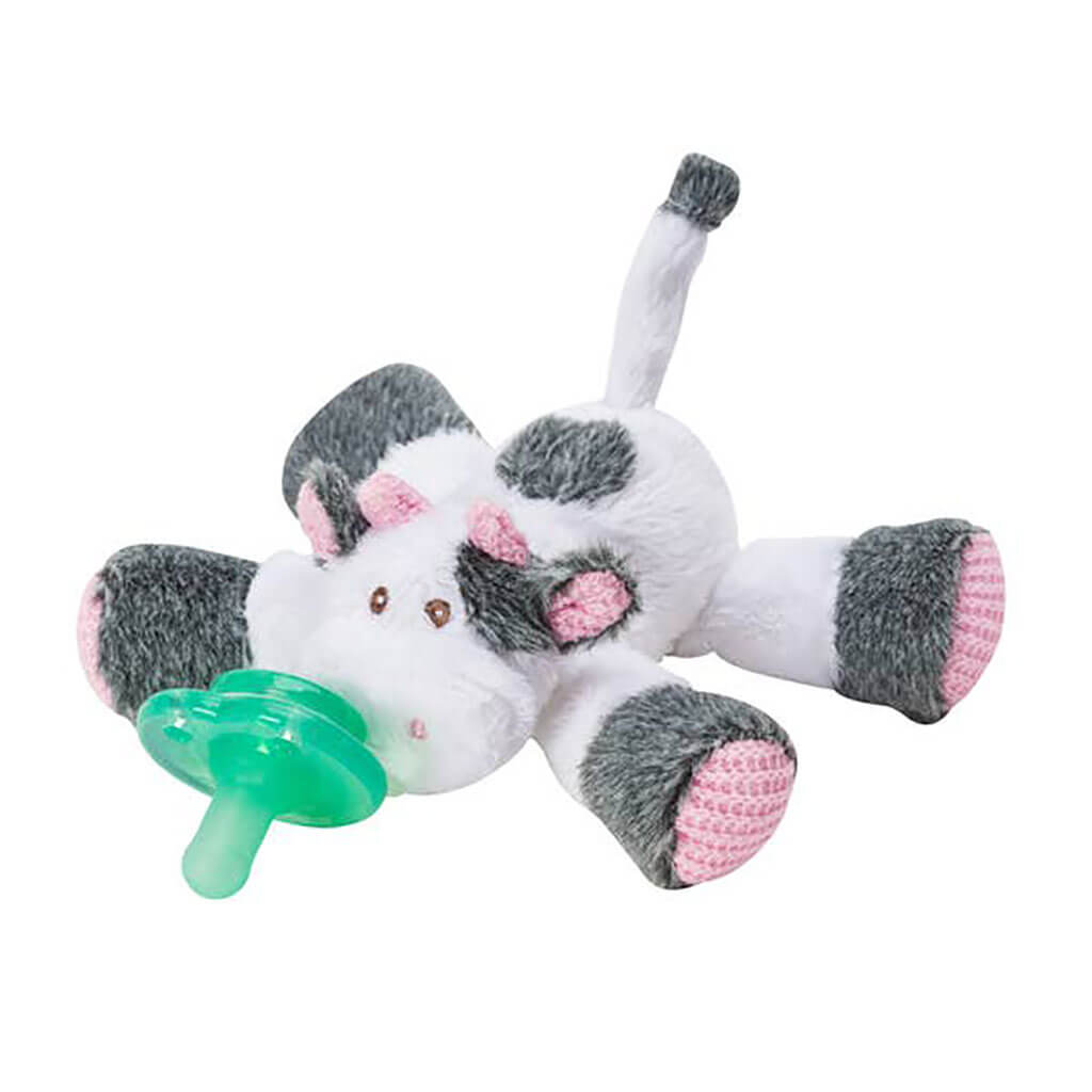 Paci Plushies Pacifier Holder Cutsie Cow | Nookums | NINI and LOLI