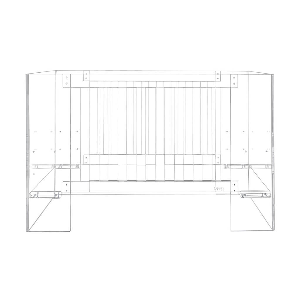 Vetro Acrylic Crib Clear | Nursery Works | NINI and LOLI