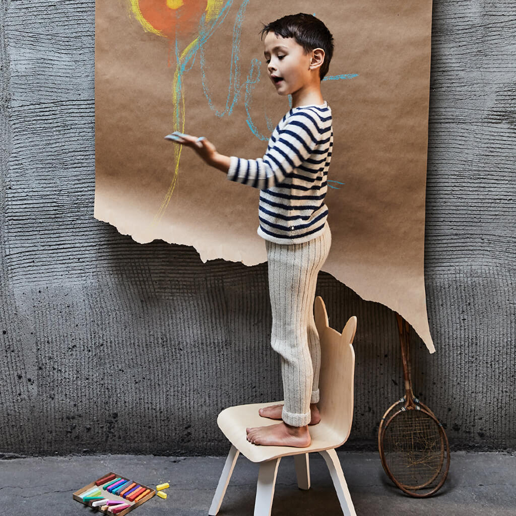 Chair 2 Pieces Rabbit Birch | Oeuf | NINI and LOLI