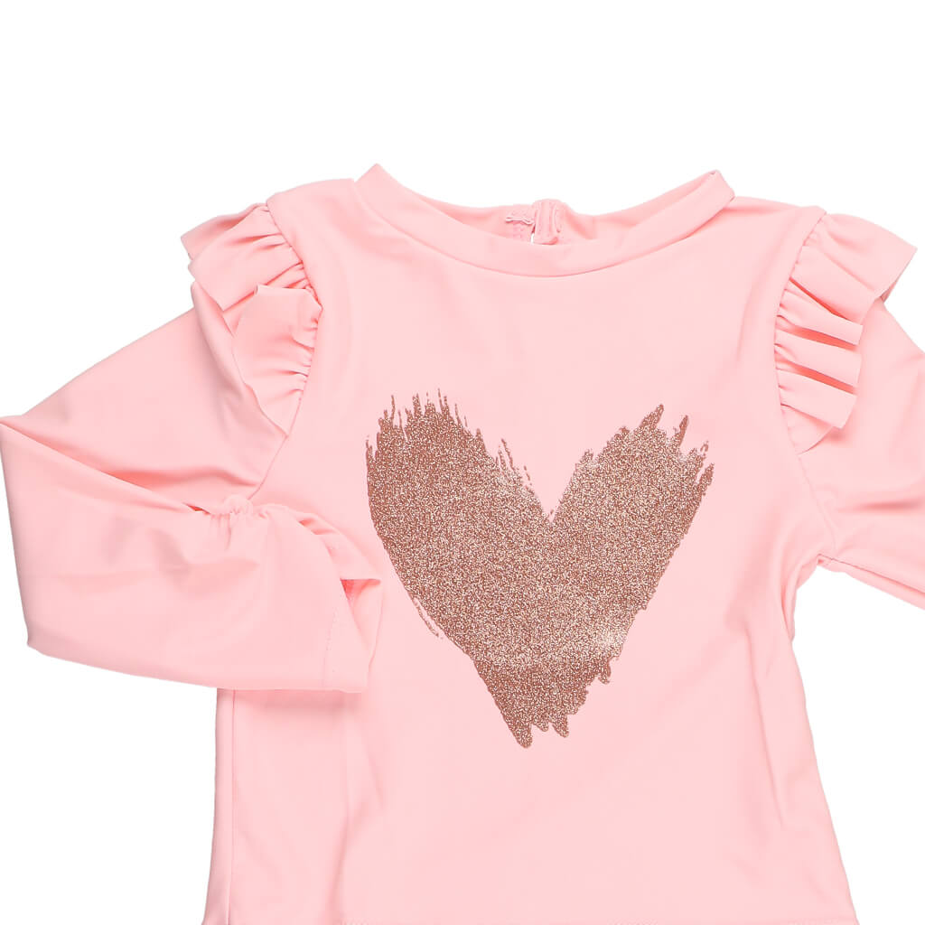 Snapper Rock Long Sleeve Ruffle Set Wild Love | NINI and LOLI