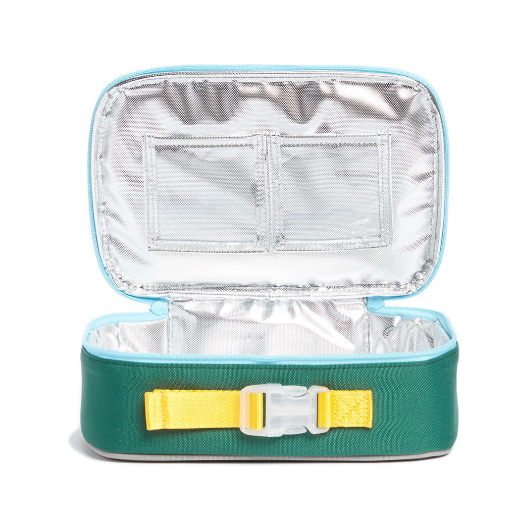 State Bags Rodgers Lunch Box Green/Navy | Lunch Bags | NINI and LOLI
