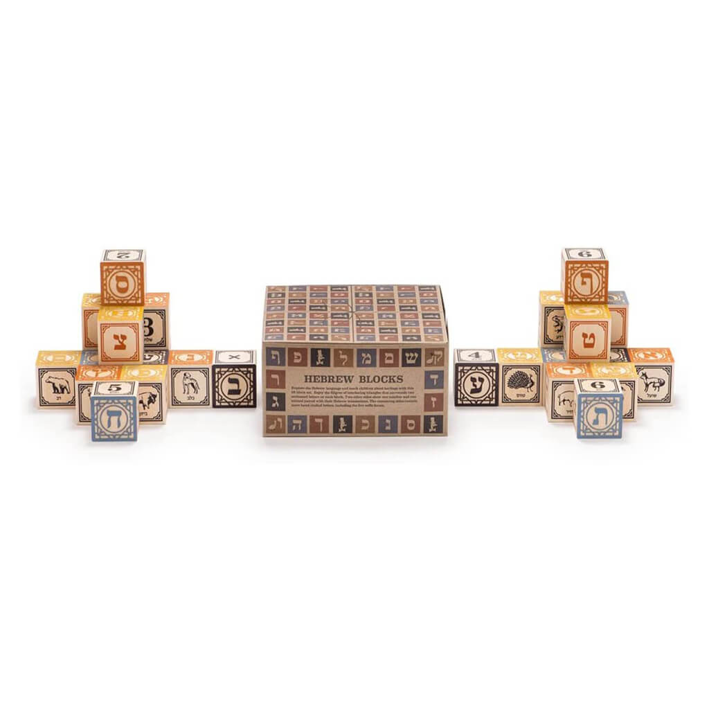 ABC Blocks Hebrew | Uncle Goose | NINI and LOLI