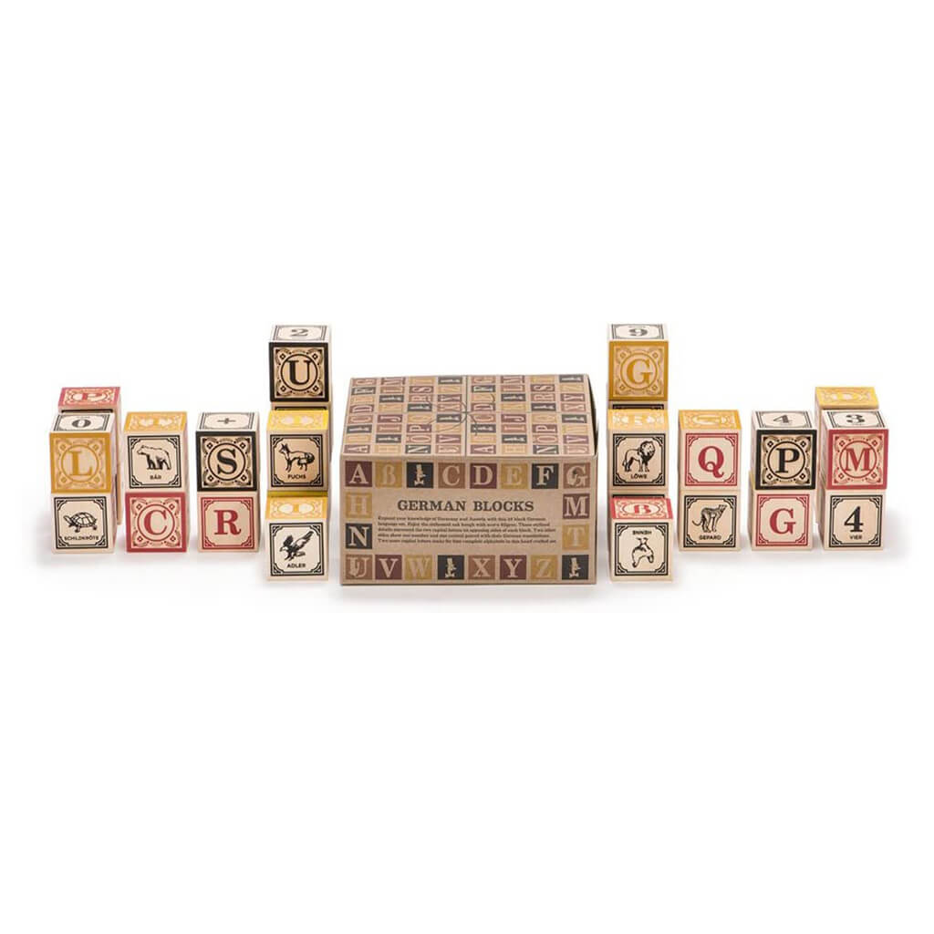 ABC Blocks German | Uncle Goose | NINI and LOLI